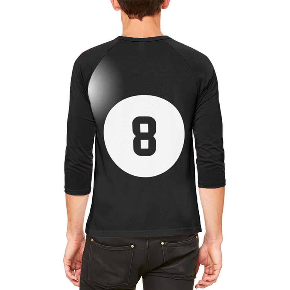 Halloween Billiard Pool Ball Eight Costume All Over Mens Raglan T Shir ...