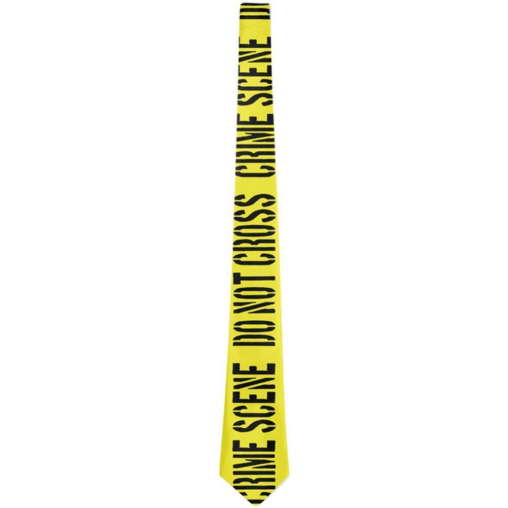 Crime Scene Tape All Over Neck Tie – BadlandsChugs