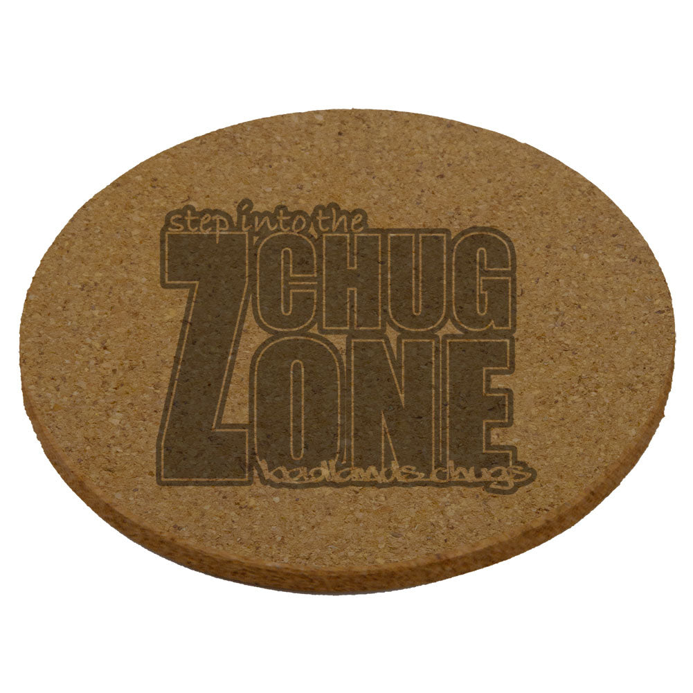 Step into the Chug Zone Bubble Set of 4 Cork Coasters – BadlandsChugs